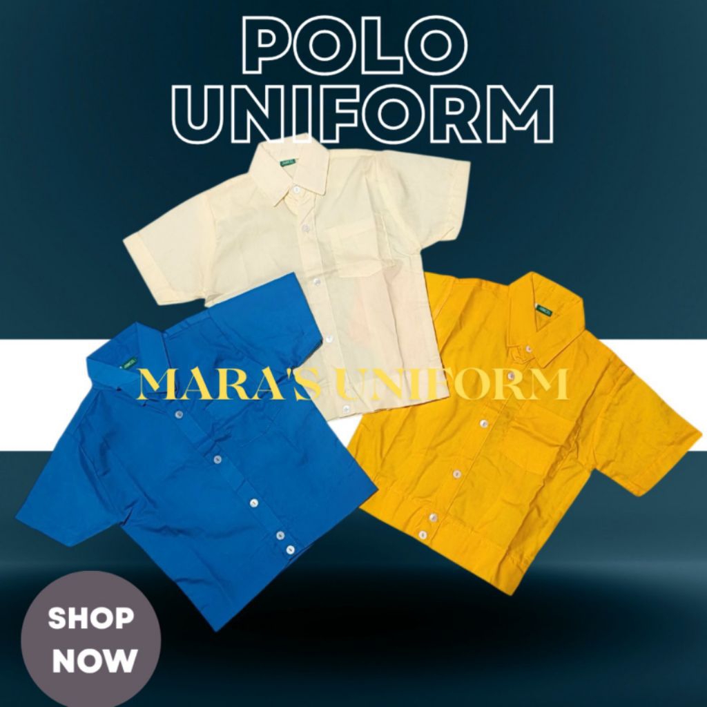 POLO COLORED SCHOOL UNIFORM (YELLOW GOLD, BLUE, CREAM, ) | Shopee ...