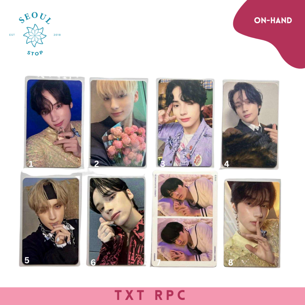 TXT RPC - HEUNING KAI SOOBIN BEOMGYU YEONJUN OFFICIAL PHOTOCARD ...