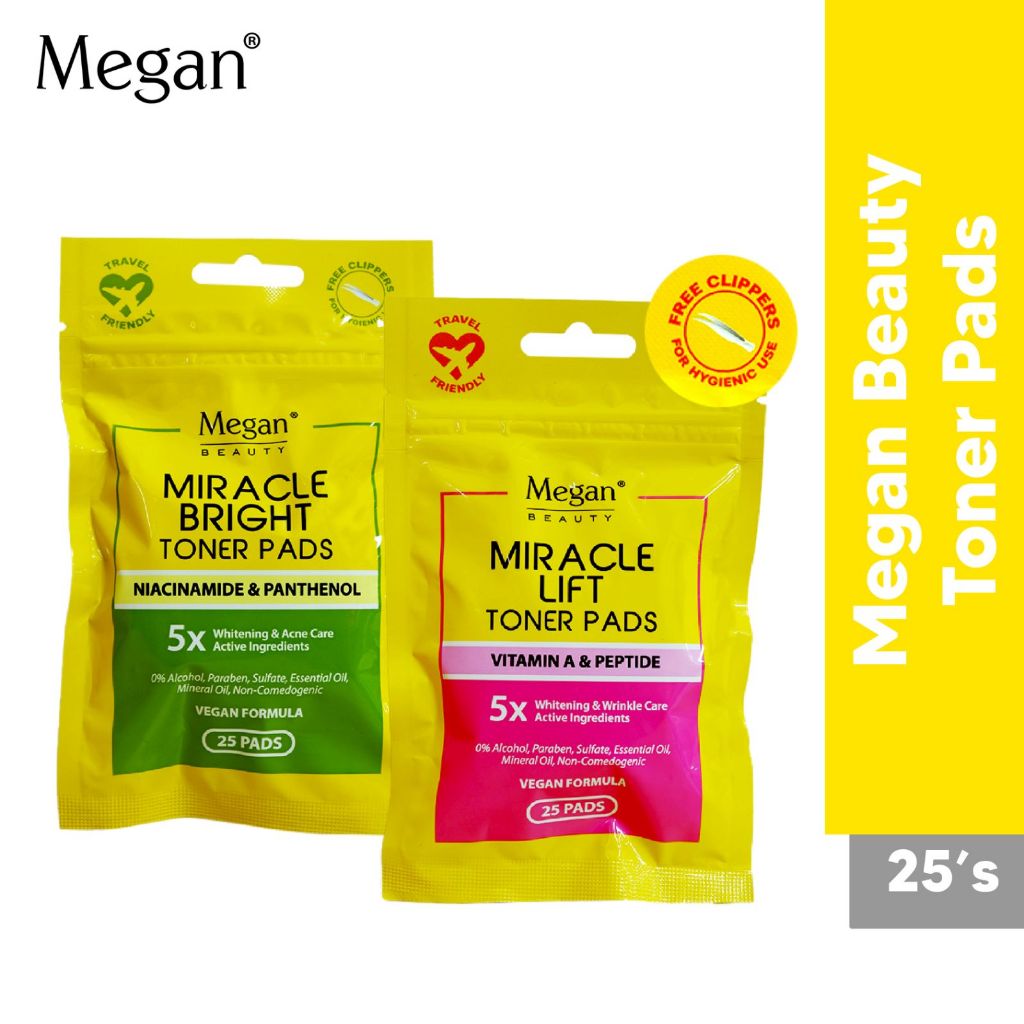 Megan Miracle Lift Toner Pads 25's | Shopee Philippines