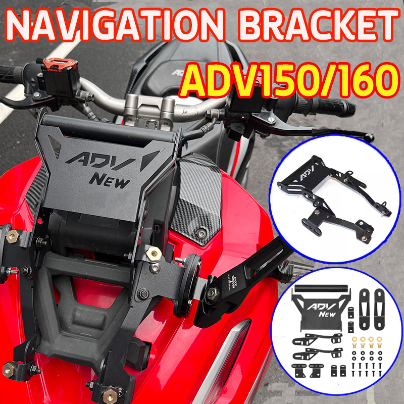 CNC Windshield Bracket Visor For ADV 150&160 Side Mirror Bracket Alloy ...