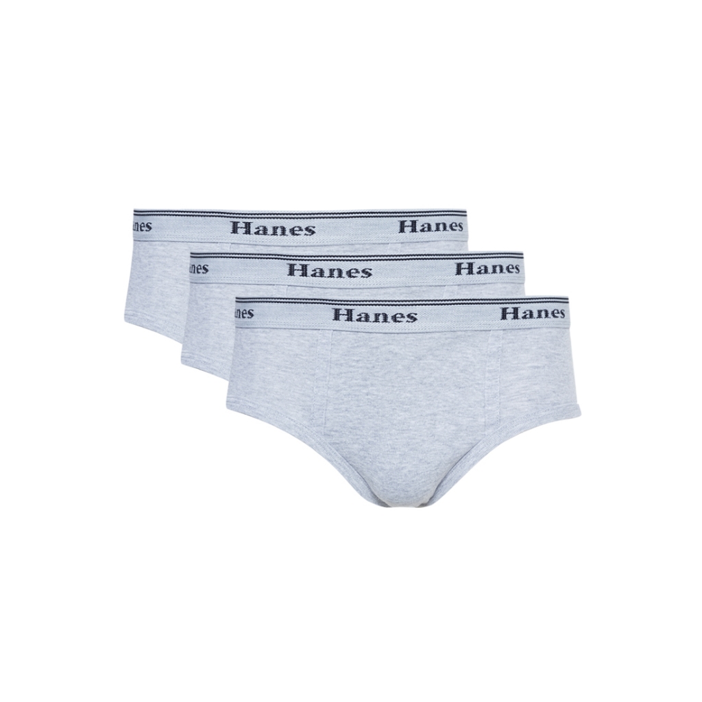 Hanes Heather Gray 3-Pack Premium Hipster Brief 1101 | Shopee Philippines