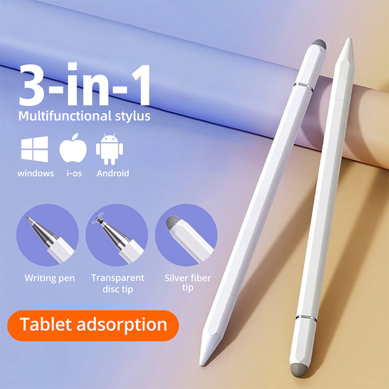 Universal 3in1 Capacitive Stylus Pen Magnetic Touch Screen Smart Pencil ...