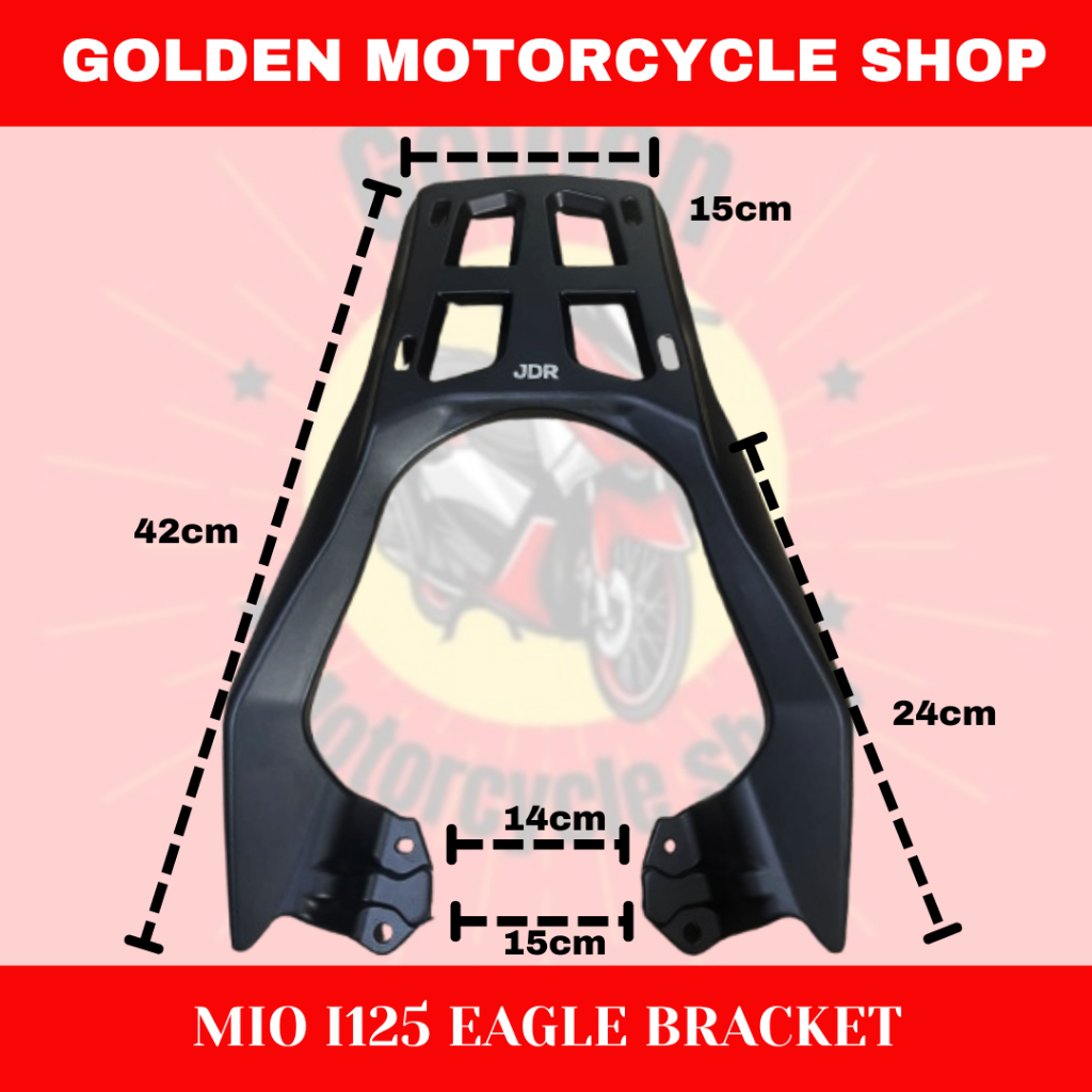 JDR TOP BOX BRACKET FOR MIO I125/EAGLE RAVEN BRACKET | Shopee Philippines
