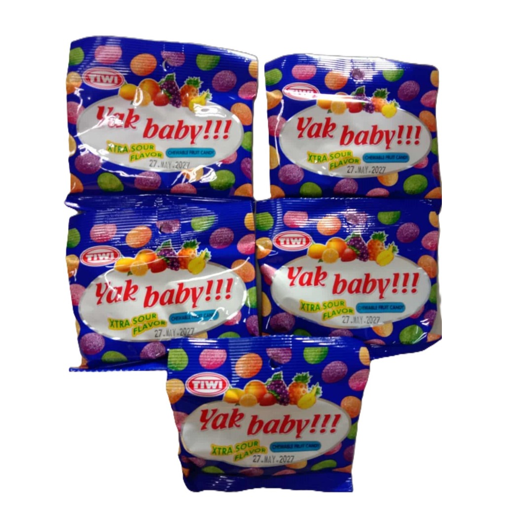 Tiwi Yak Baby sour chewy fruit candy 12pcs | Shopee Philippines