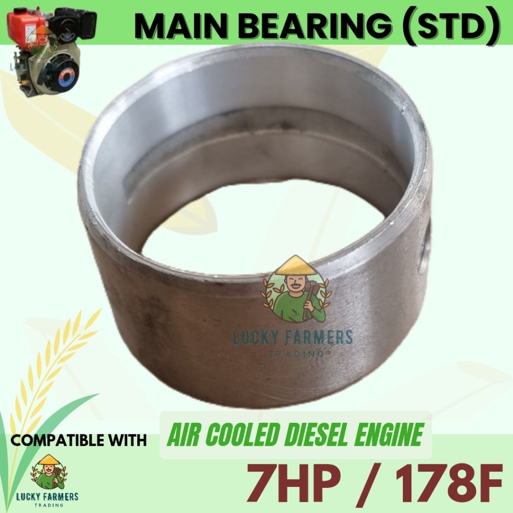Main Bearing STD 178F / 7HP Air Cooled Diesel Engine | Shopee Philippines
