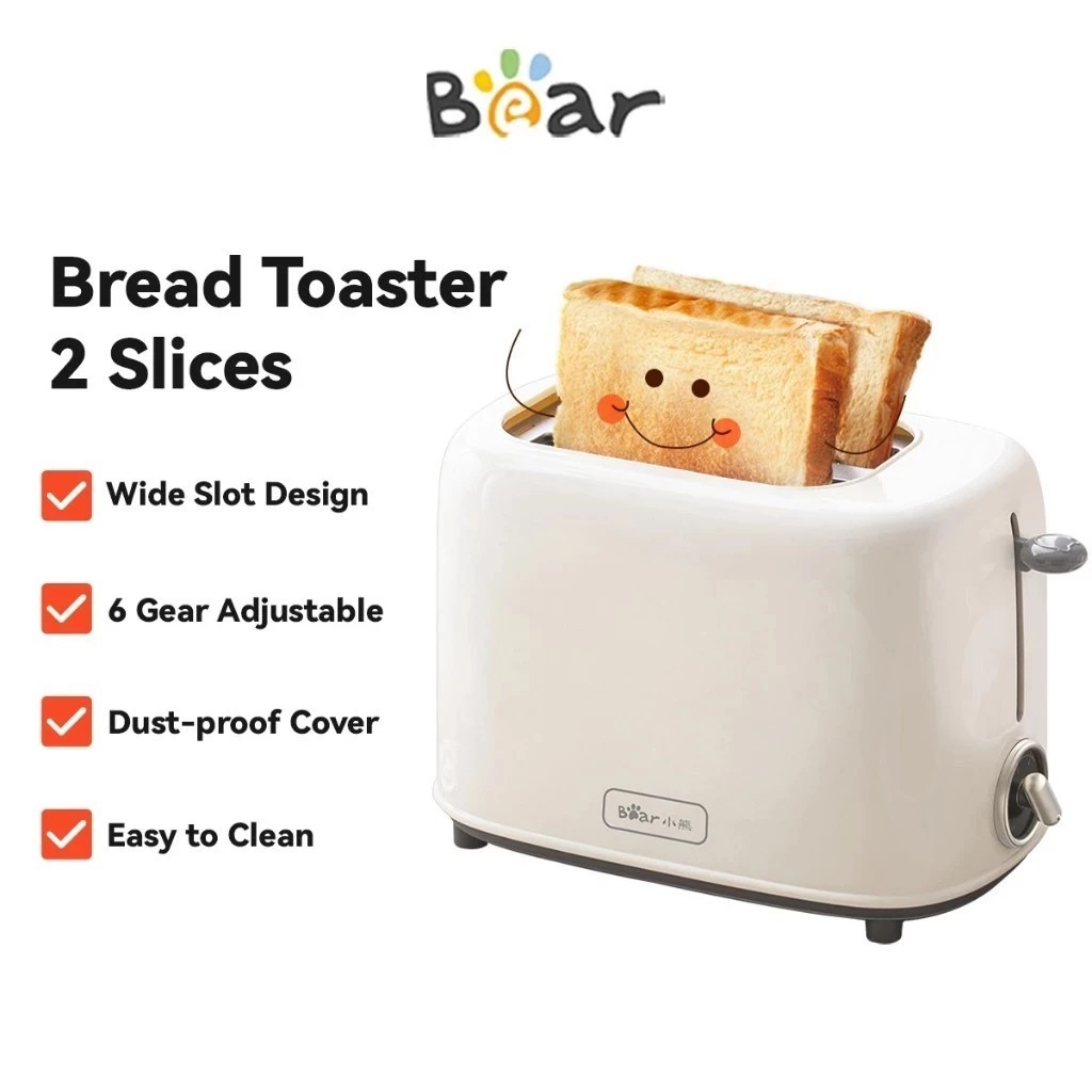 Bear Bread Toaster, 2 - Slice Pop - Up , 650W Electric Toast Maker for ...
