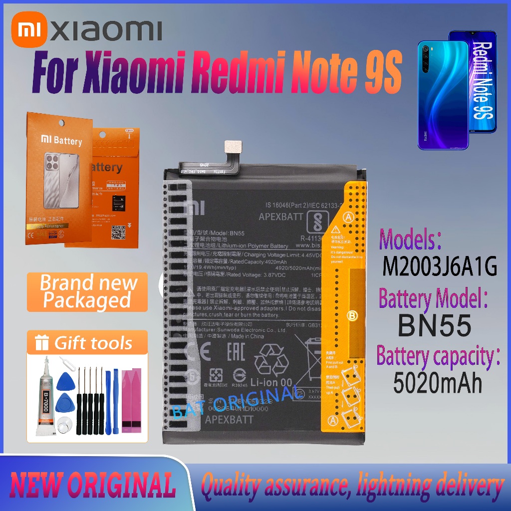 APEXBATT BN55 5020mAh Original Replacement Battery For Xiaomi Redmi ...