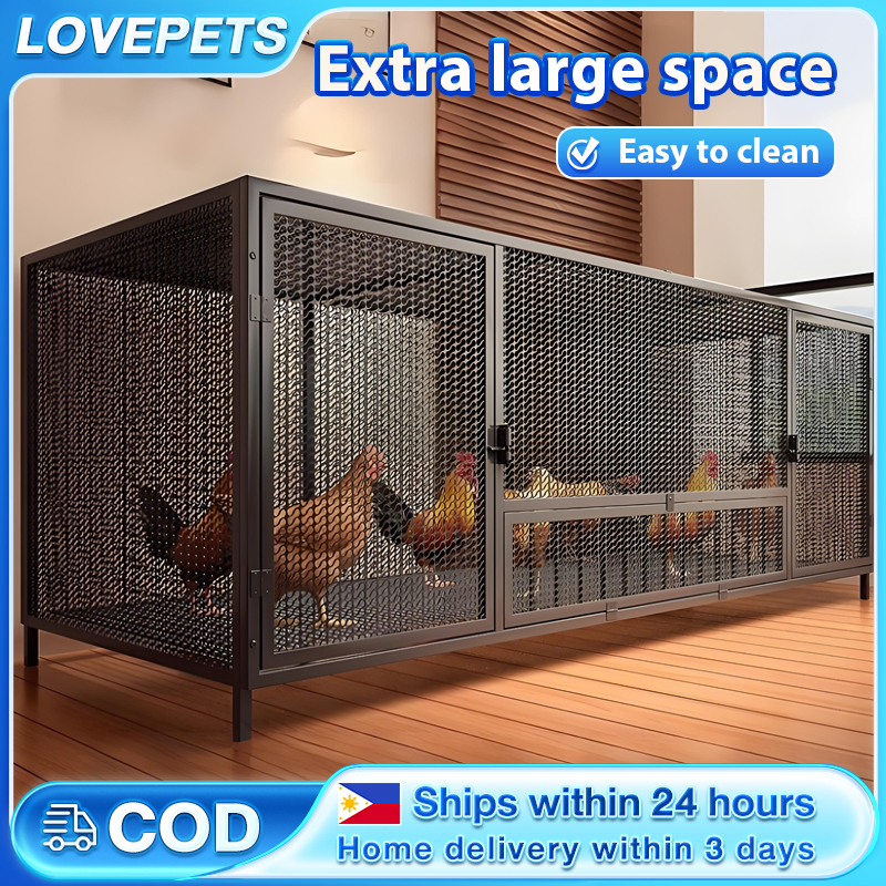 Modular Chicken Cage Chain Link Industrial Grade Galvanized Steel Frame ...