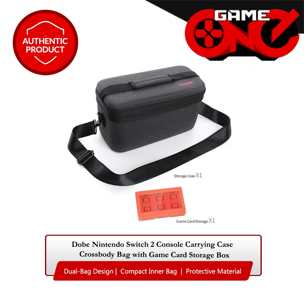 Dobe Nintendo Switch 2 Console Carrying Case Crossbody Bag with Game ...