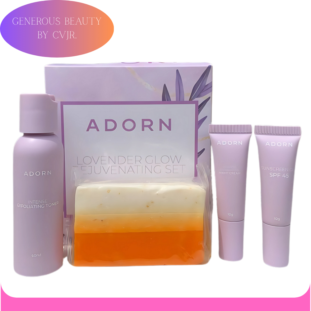 ADORN LAVANDER GLOW REJUVENATING SET | Shopee Philippines