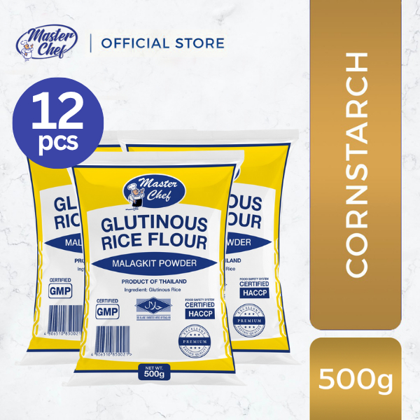 Master Chef Premium (Malagkit) Glutinous Rice Flour 500g x 12's ...