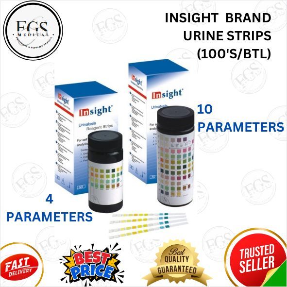 INSIGHT URINE STRIP (4 & 10 PARAMETER) | Shopee Philippines