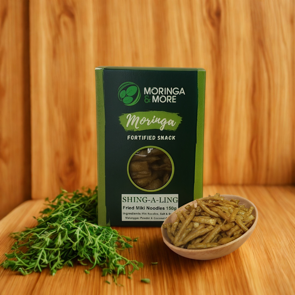 MORING & MORE: Moringa Fortified Snack - Shing-a-ling (Crunchy Miki ...