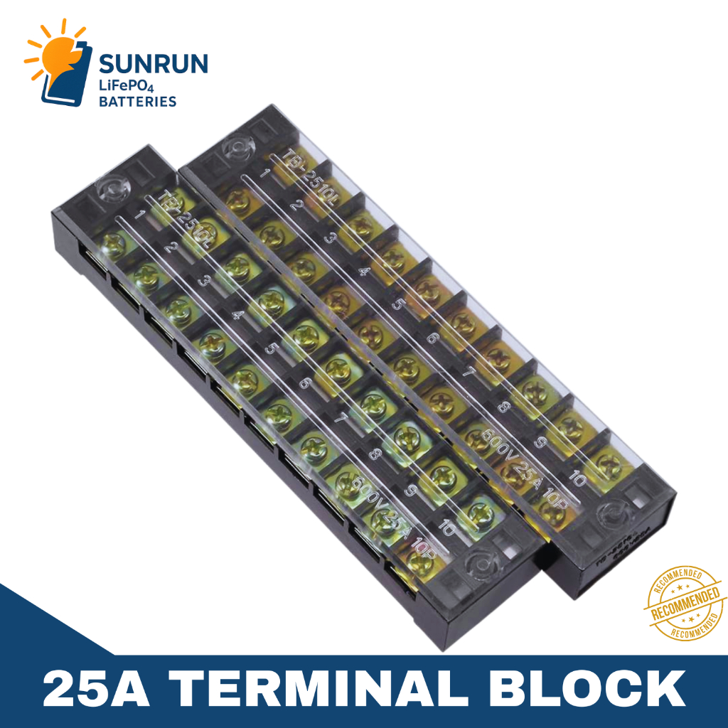 25A Terminal Block Molded Type Electrical 3P, 4P, 6P, 8P, 10P | Shopee ...