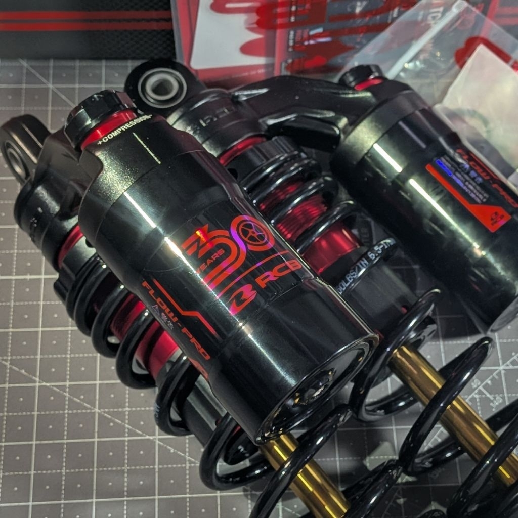 RCB 30th Anniversary Flow Pro Shock Absorber 305mm (Aerox V1 V2 V3/Nmax ...