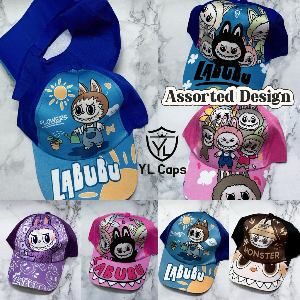 YL Caps Labubu Cartoon Character Cap for Kids Assorted Design Unisex ...