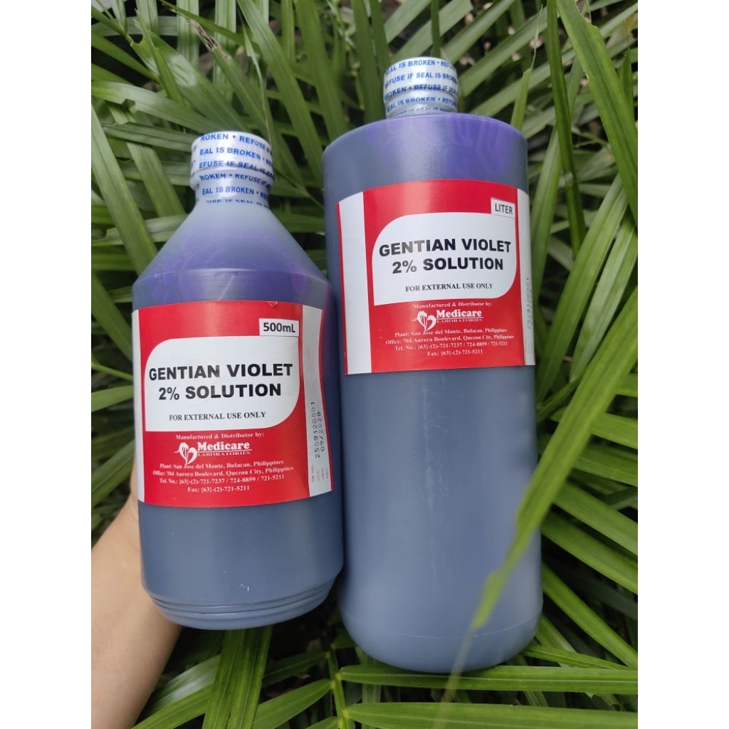 Gentian Violet Topical Solution 2% (500ml/1Liter) | Shopee Philippines