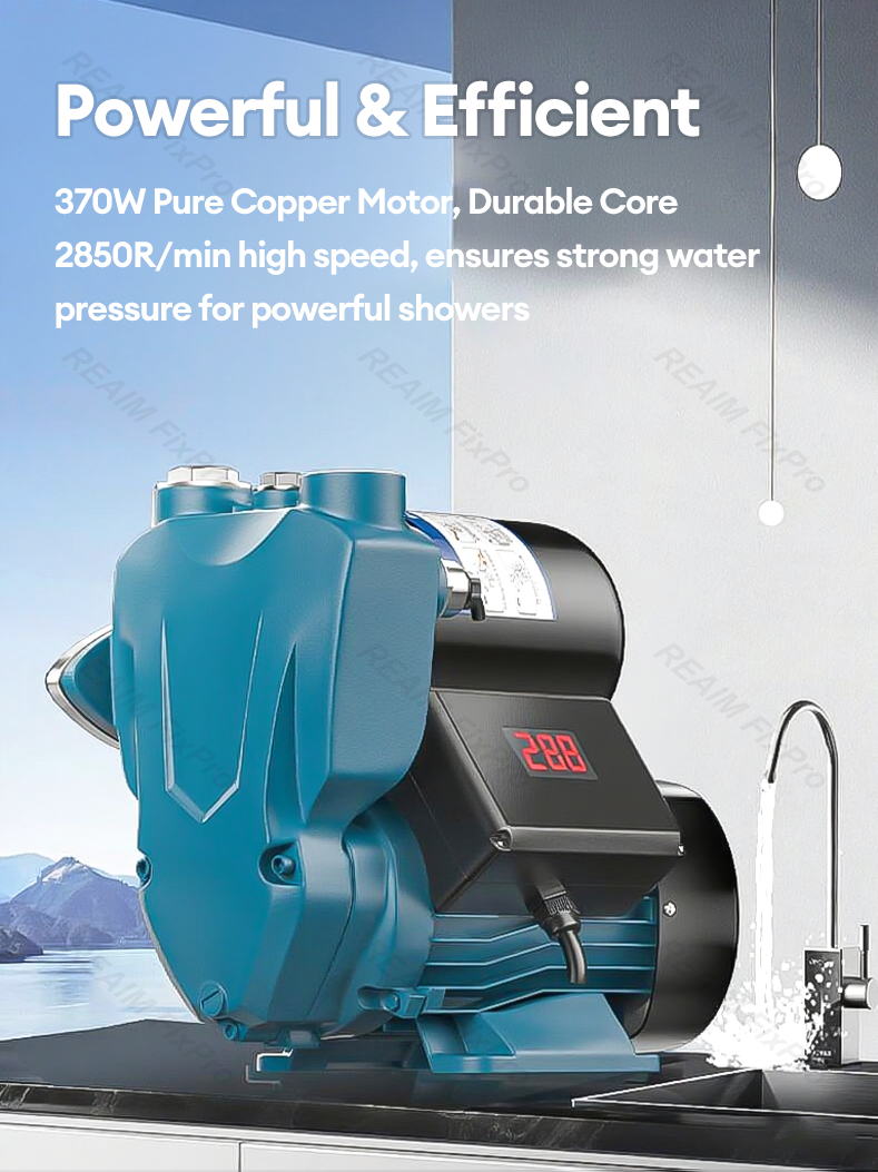 REAIM Automatic Booster Pump Jet Pump Jetmatic Water Pump 600W/370W ...