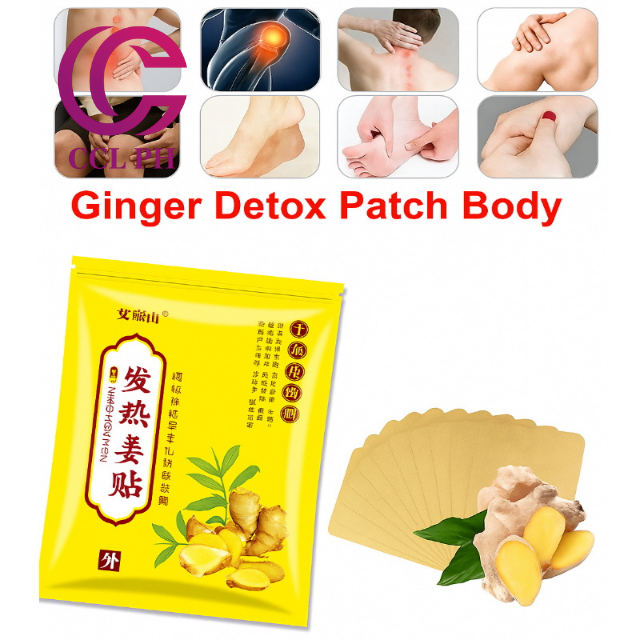 CCL PH 100PCS / PACK Herbal Ginger Pain Relief Patch Improve Blood ...