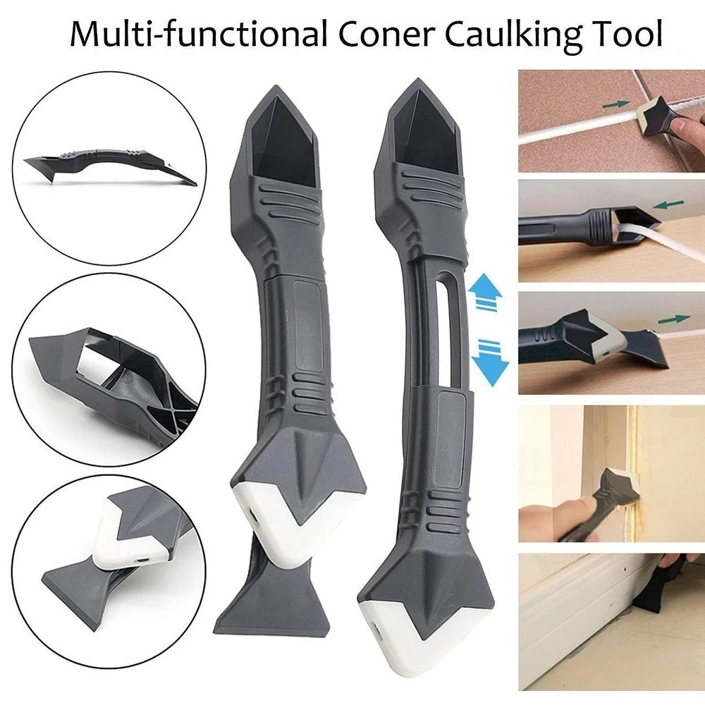 3 in 1 (4pcs) Silicone Caulk Remover & Finisher Tool Set Sealant ...