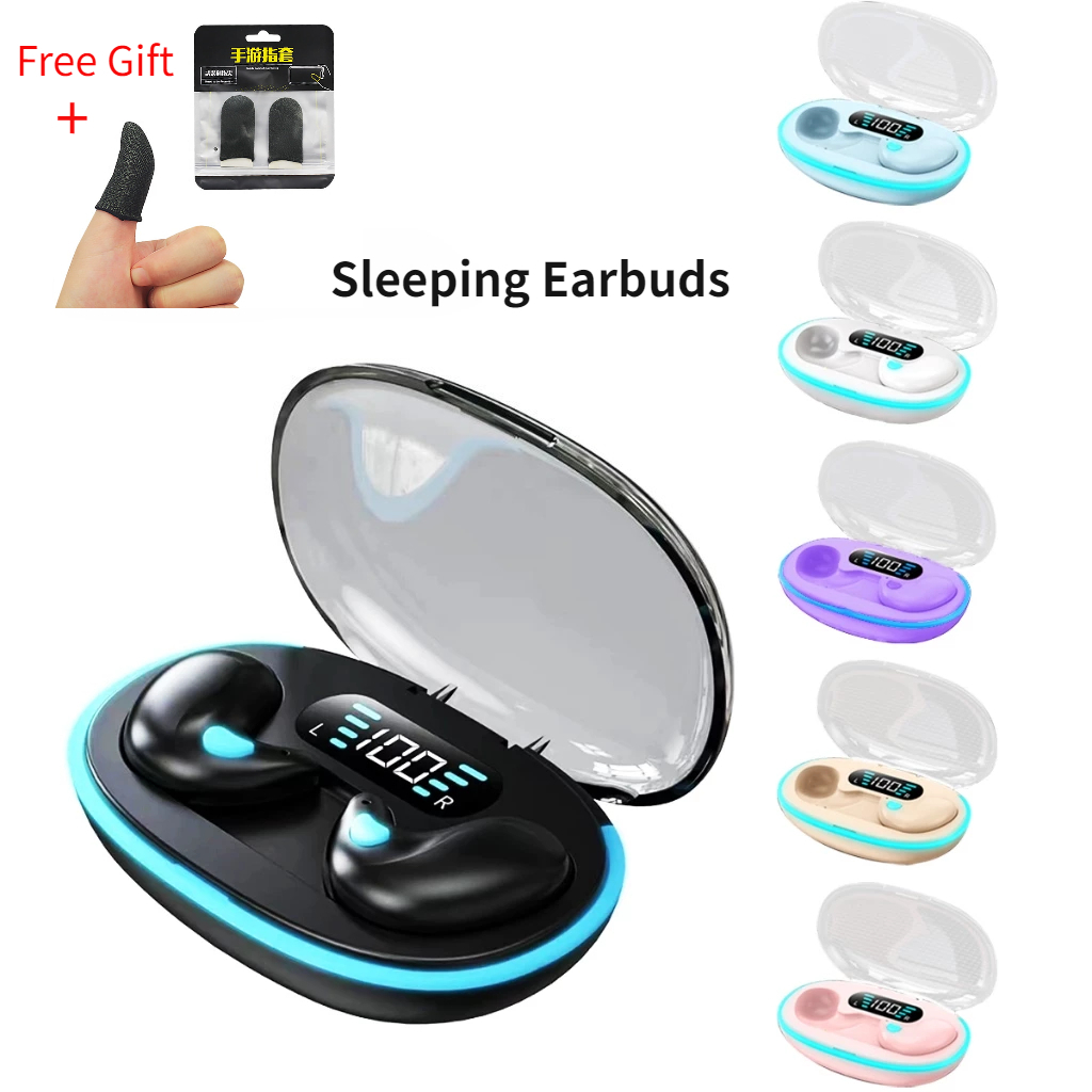 TWS Mini Wireless Bluetooth Earphones with Free Freebie BT5.3 Sleeping ...