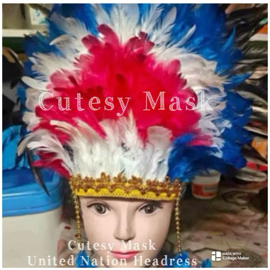 Cutesy Colorful Headress United Nation Costume Headress Tribal Headress ...