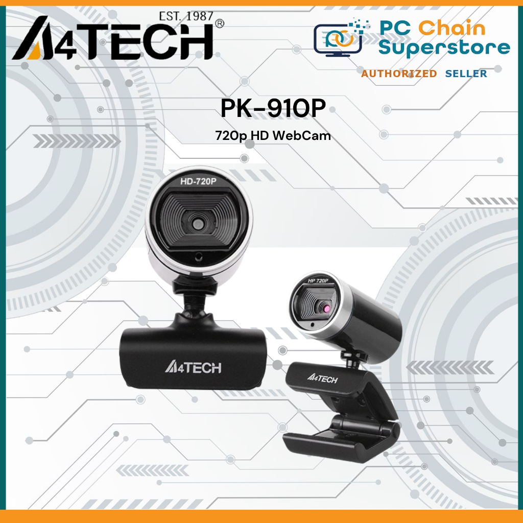 A4Tech PK-910P 720P HD Webcam for PC/Computer/Laptop USB Webcam | USB ...