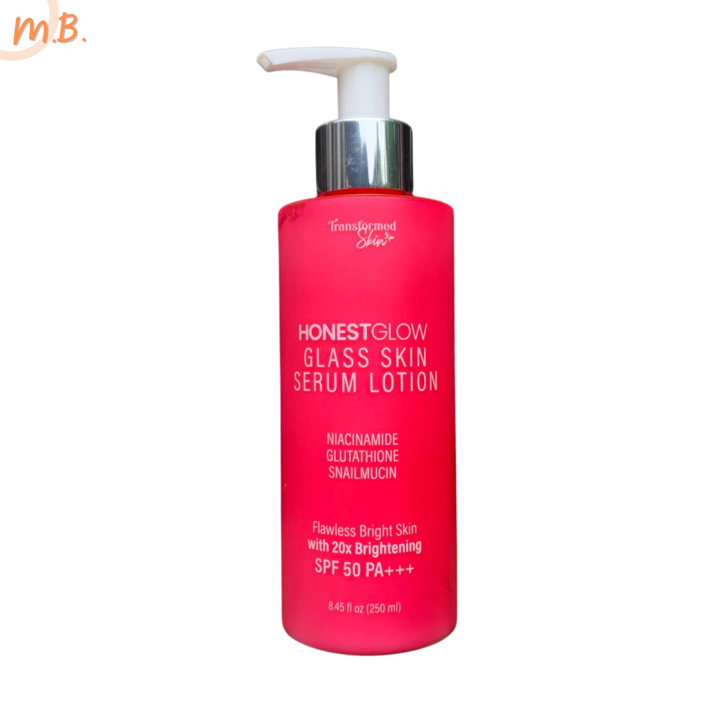honest glow GLASS SKIN SERUM LOTION 250mL - PINK LOTION | Shopee ...