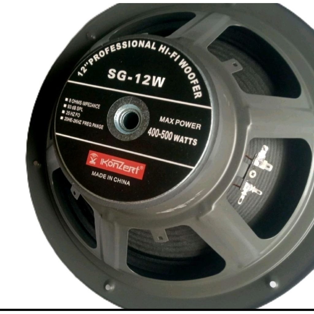 Konzert SG-12W 500 Watts 12 Inch Professional Hi-Fi Woofer speaker ...