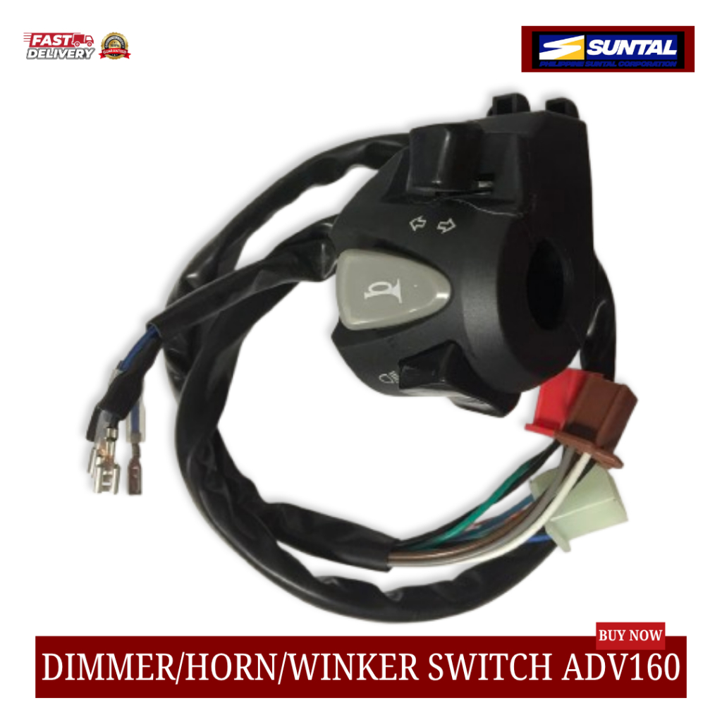 DIMMER/HORN/WINKER SWITCH ASSY ADV160- SUNTAL | Shopee Philippines
