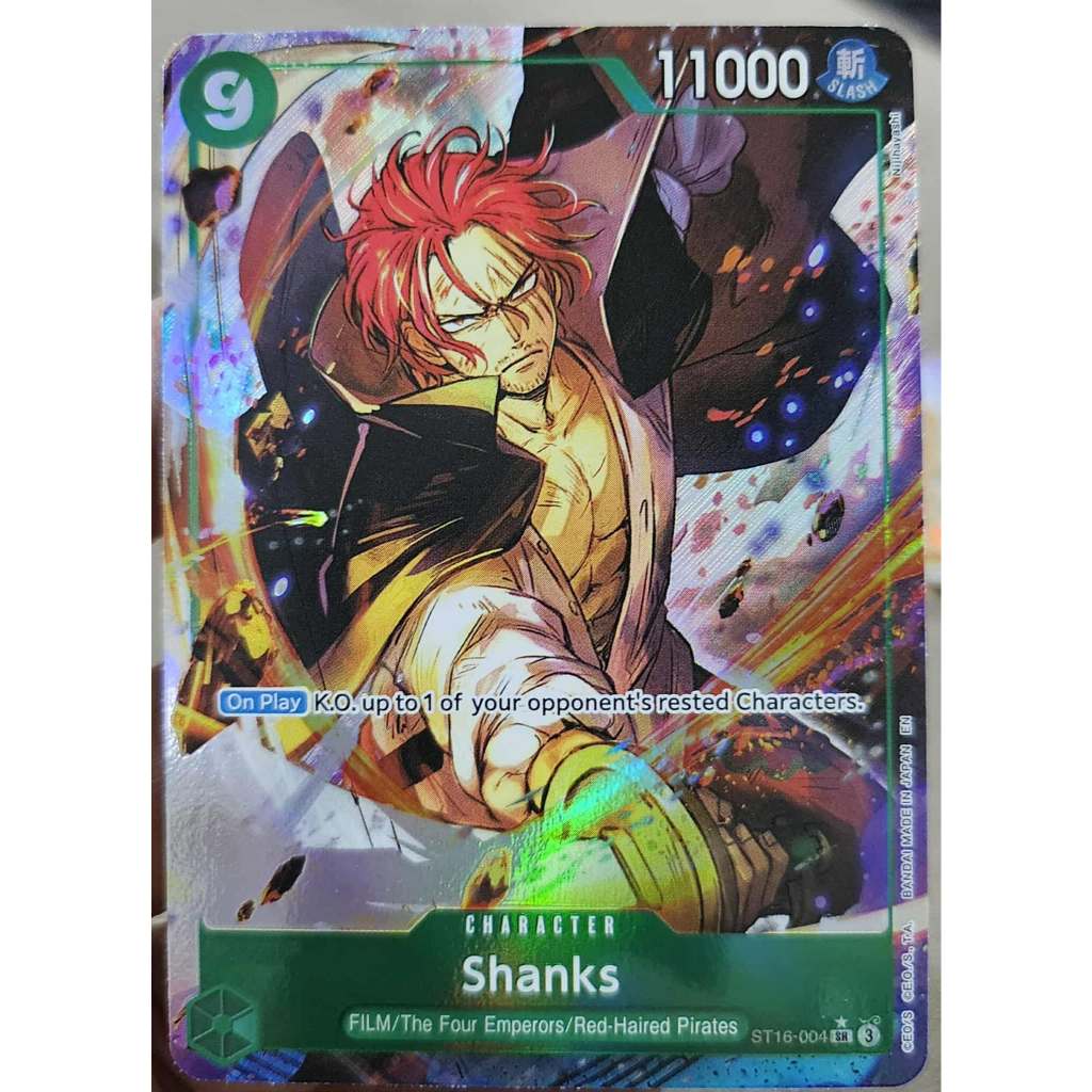 ONE PIECE TCG ENGLISH PRB02 ST16-004 PSR SHANKS | Shopee Philippines