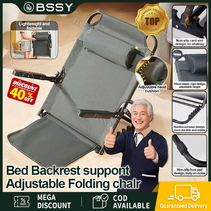 Elderly Bed Backrest Back Rest Bedchair folding recliner computer chair ...