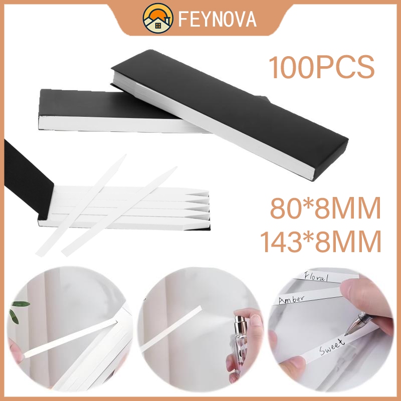 Pointed Tip Aroma Test Strips 100pcs Essential Oil Diffuser Paper Set ...