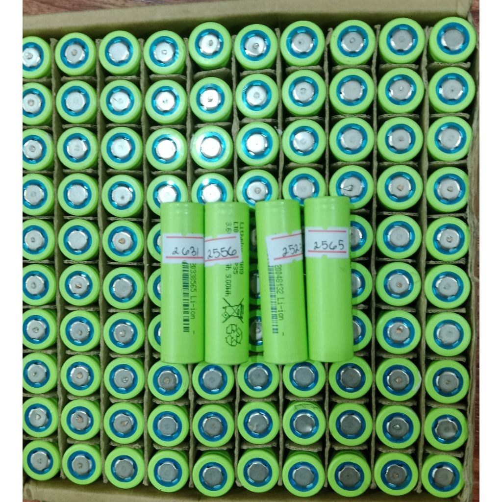 10 pcs 18650 Lithium-ion battery 2500mah(refurbished lithplus 4H19 ...