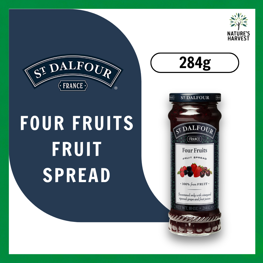 ST DALFOUR Four Fruits Fruit Spread Jam (284g) | Shopee Philippines