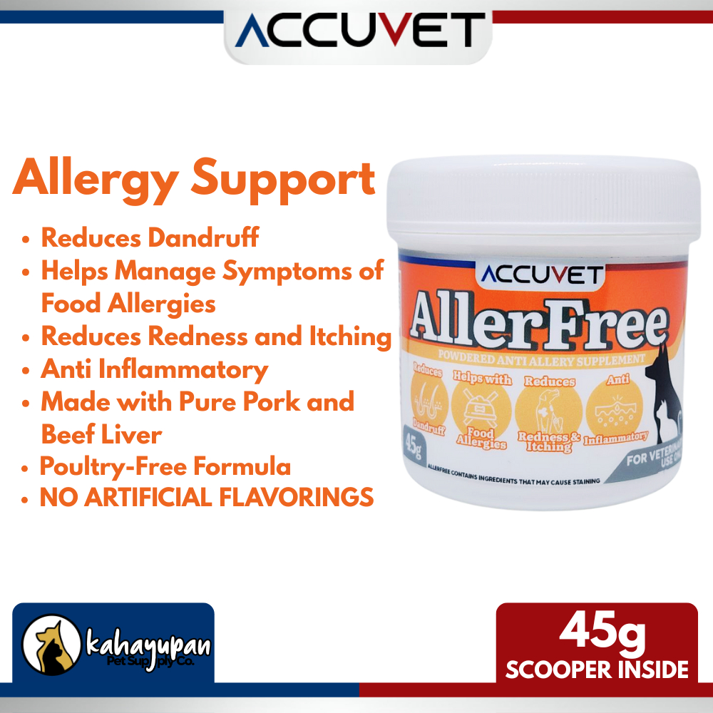 AccuVet AllerFree Powdered Supplement (45g) | Shopee Philippines