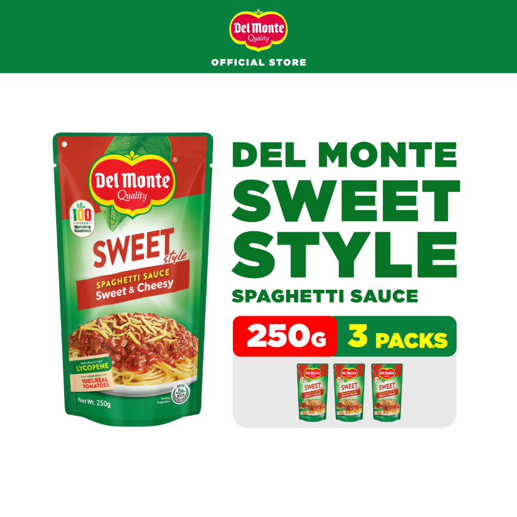 Del Monte Sweet Style Spaghetti Sauce Bundle of 3- Best for Weekend ...