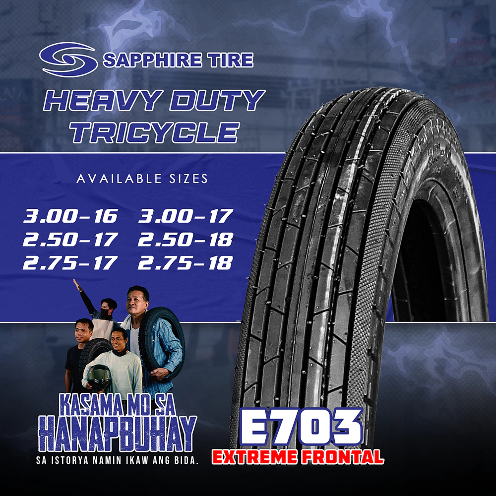 Sapphire Tire Straight Line E703-Pangharap ng Tricycle | Shopee Philippines