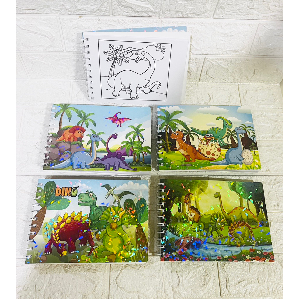 Capybara Dinosaur 48 Sheets Coloring Book Thickened Drawing Book w ...