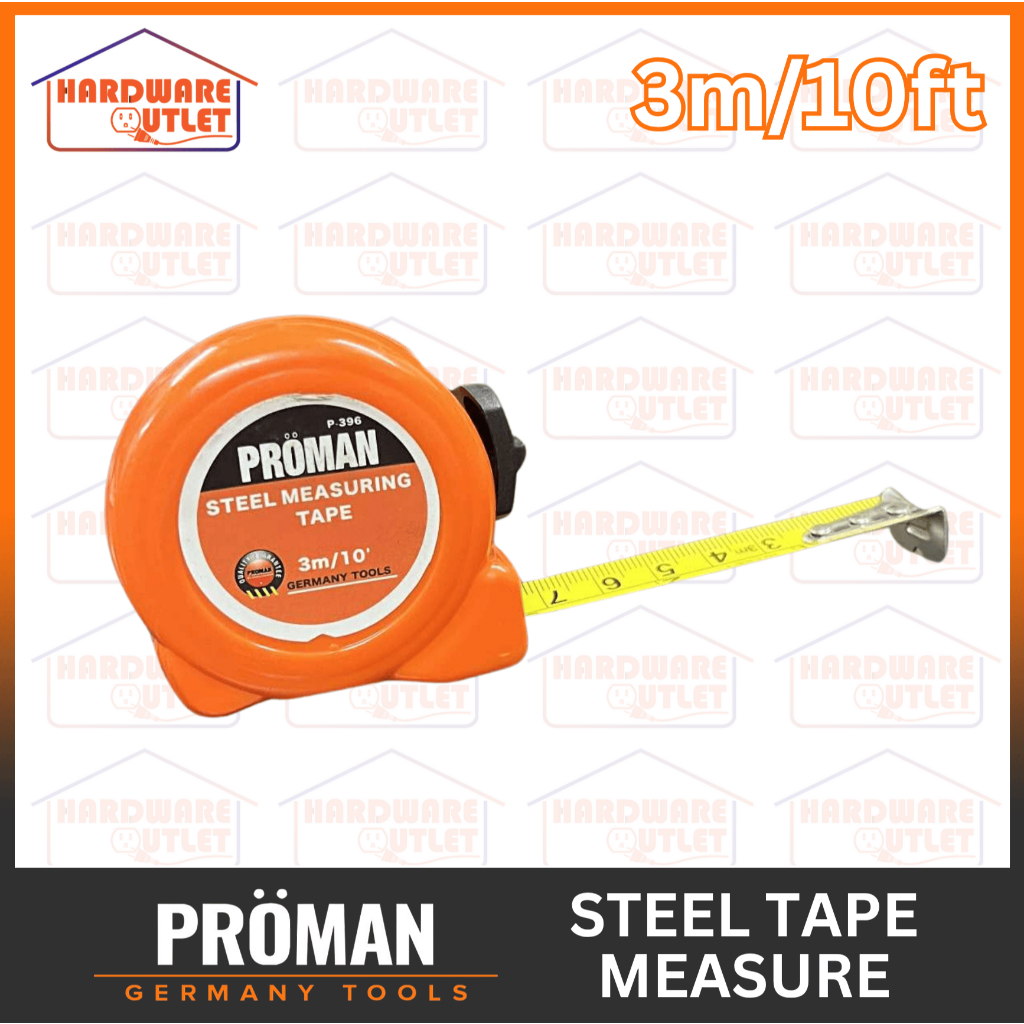 Tape Measure Steel Measuring Tape 3 m 10 ft Proman | Shopee Philippines