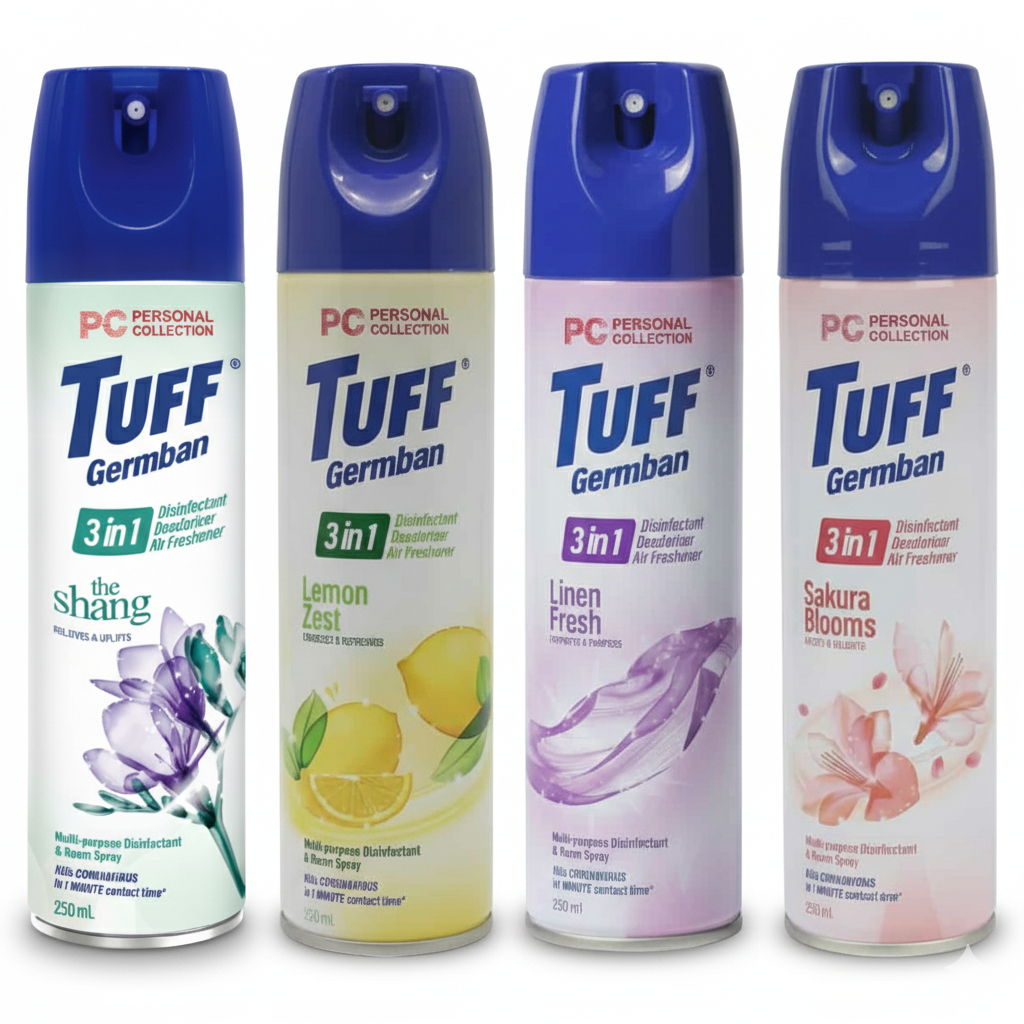 PC Tuff Germban Multi-Purpose Fresh Breeze Disinfectant & Room Spray ...
