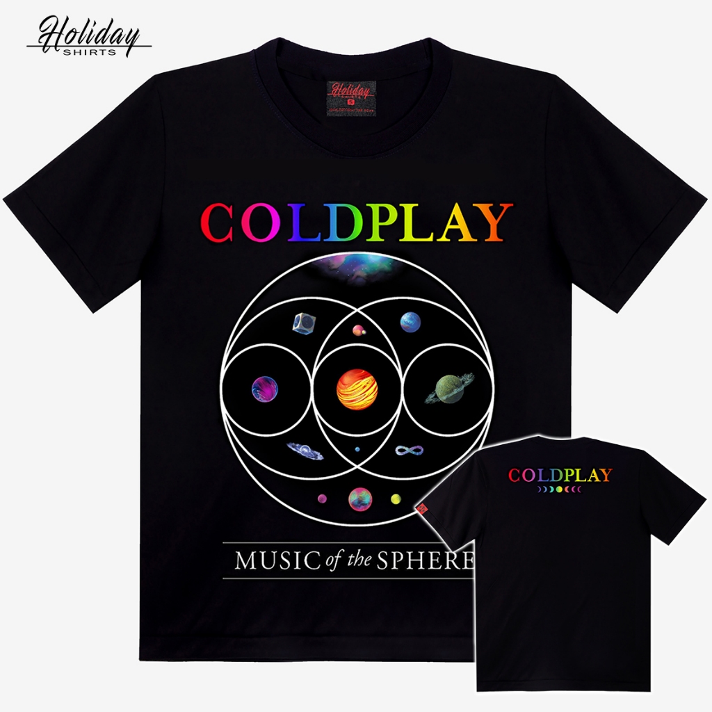 ( HOLIDAYSHIRTS ) COLDPLAY - MUSIC OF THE SPHERES T-SHIRTS cotton, made ...