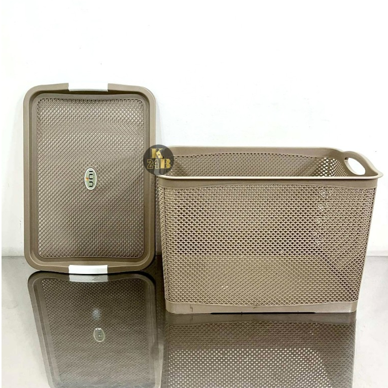 #1146 Mocha Storage Box For Clothes Plastic Container Basket Organizer ...