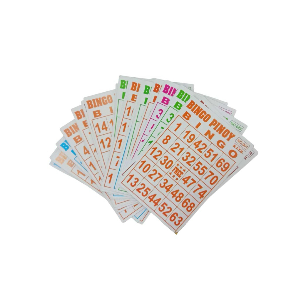 BINGO PINOY CARD 50 pcs DIFFERENT COLORS PLAYING CARD GAMES TABLE ...
