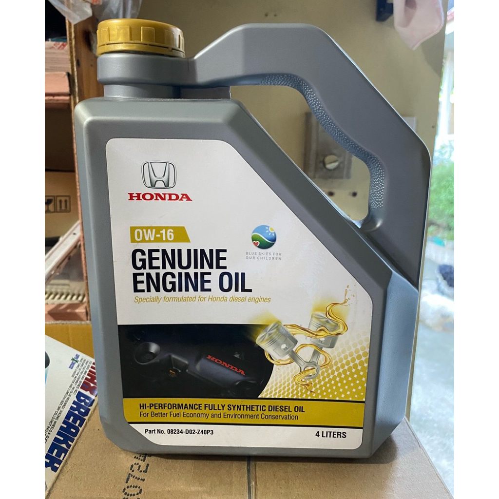 Honda Genuine Engine Oil Diesel 0w-16 4 Liters | Shopee Philippines