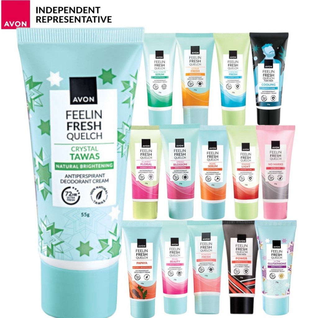 BUY 1 TAKE 1 AVON Feelin Fresh TAWAS Quelch Antiperspirant Deodorant ...
