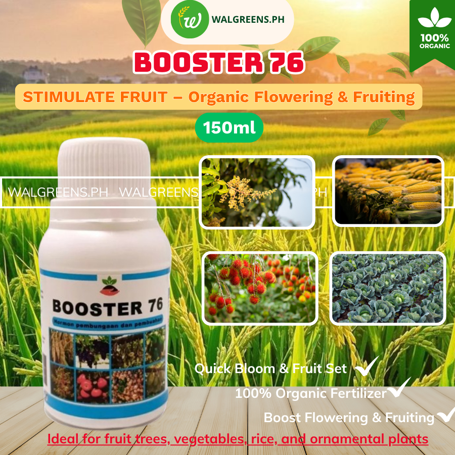 Booster 76 (150ml) – Organic Plant Fertilizer, Stimulates Flowering ...