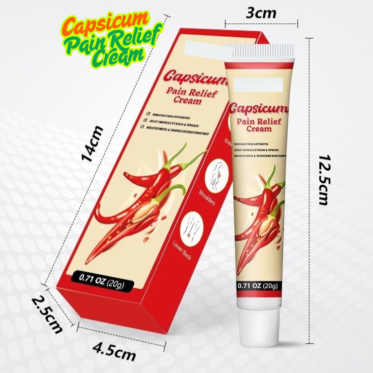 Capsicum Pain Relief Cream 20g | Shopee Philippines