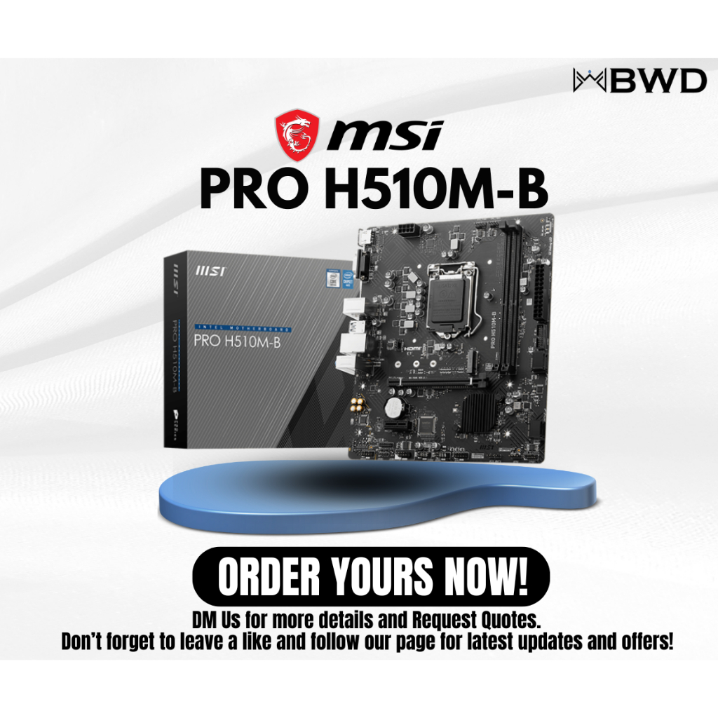 MSI PRO H510M-B LGA1200 H470 | Shopee Philippines