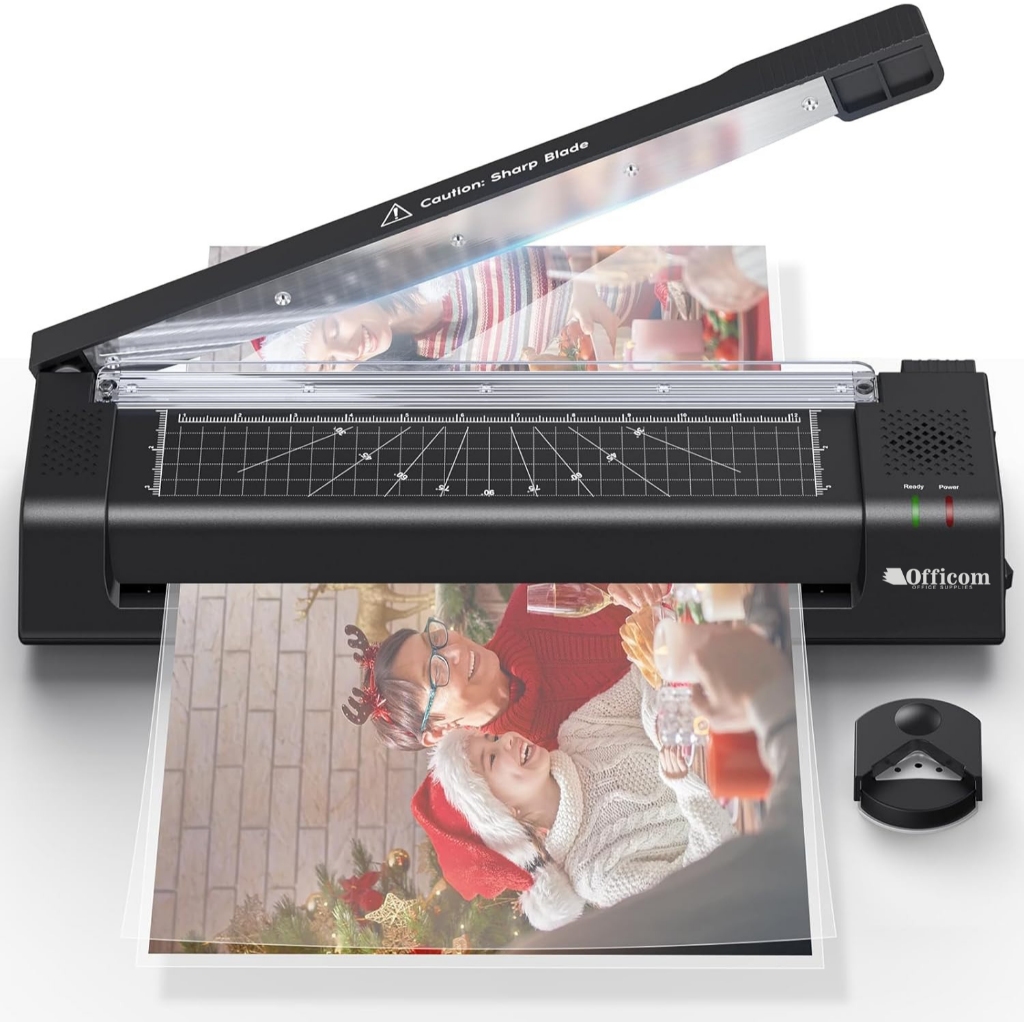 Officom 4in1 Laminating Machine A3 Size Hot & Cold Laminator w/ Paper ...